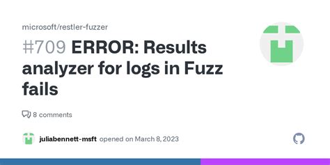 ERROR Results Analyzer For Logs In Fuzz Fails Issue 709 Microsoft