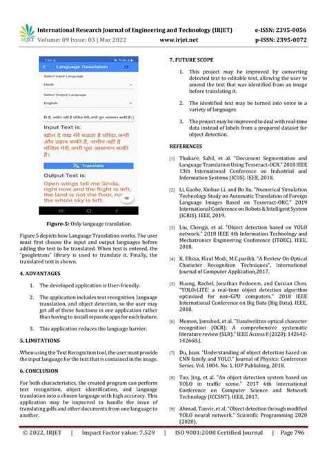 Text Recognition Object Detection And Language Translation App Pdf