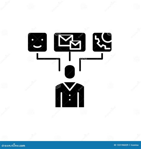 Data Visualization Black Icon Vector Sign On Isolated Background Data Visualization Concept