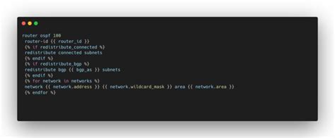 configuration with jinja2 templates