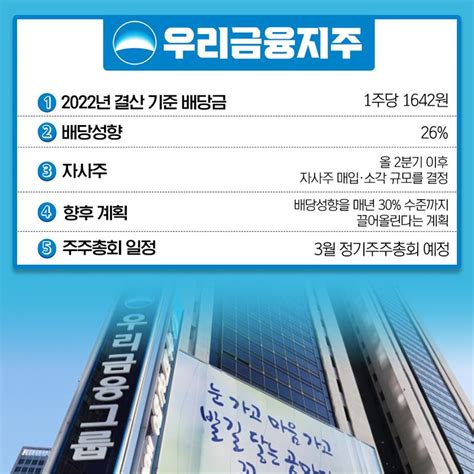 카드뉴스 주주환원 화답한 은행들 주주들 반응은 주주경제신문