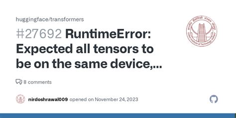 Runtimeerror Expected All Tensors To Be On The Same Device But Found At Least Two Devices