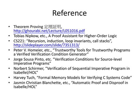 若渴計畫 Introduction Formal Verification For Code Ppt