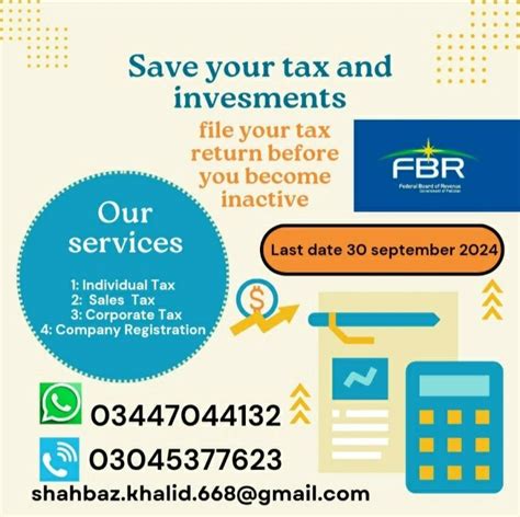 Shahbaz Khalid On Linkedin File Your Tax Before 30 Sept 2024