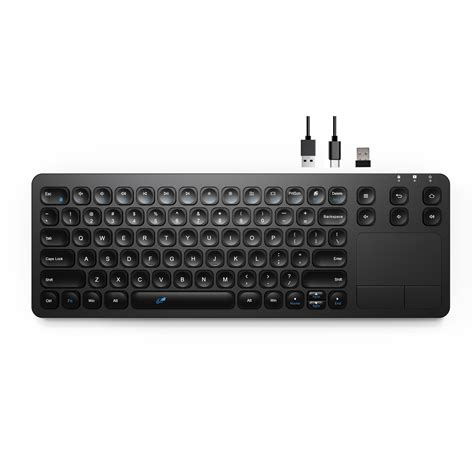 15 Inch Usb Wired And 2 4g Wireless Dual Mode Keyboard With Touchpad