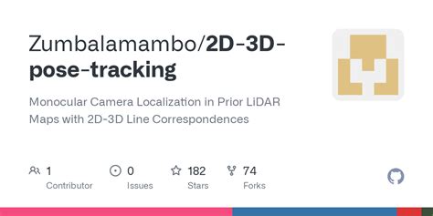 2d 3d pose tracking sensor yaml at master · zumbalamambo 2d 3d pose