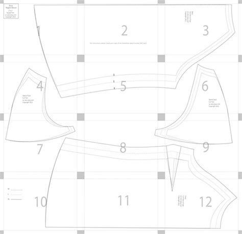 Printable Raglan Sleeve Pattern Pattern And Stencils