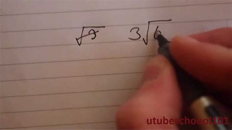 How To Simplify Radicals Surds Square Roots Utubeschool101 Youtube