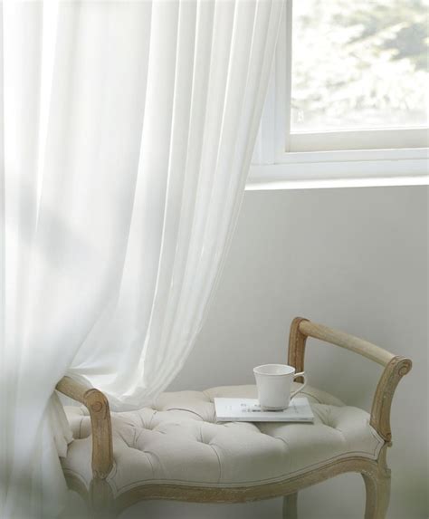 화이트 밀크 먼지없는 차르르 레이스 비침없는 쉬폰 암막 가리개 나비주름 린넨 커튼 속커튼 Decor Home Decor