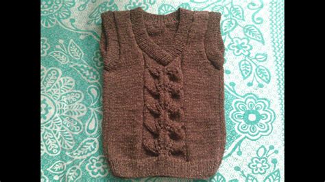 ♥♥♥Жилетка спицами♥♥♥безрукавка для начинающих♥♥♥ Видео урок №3 Вязаный жилет спицами Youtube