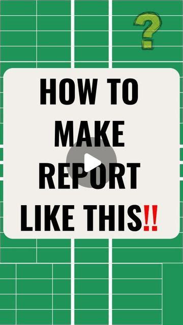 Datachampp On Instagram Make A Report Like This In Excel Pivot