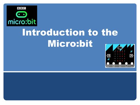Microbit Lessons Ppts Teaching Resources