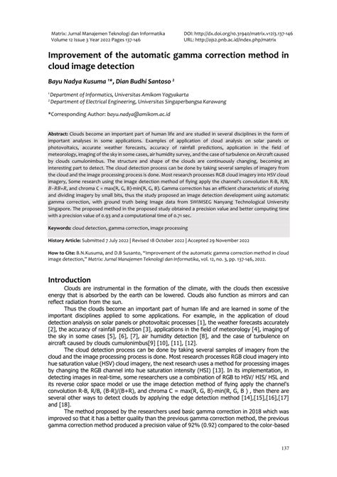 pdf improvement of the automatic gamma correction method in cloud