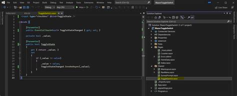 Blazor Server Basics Part Create A Native Blazor UI Toggle Switch Component Matrixpost Net