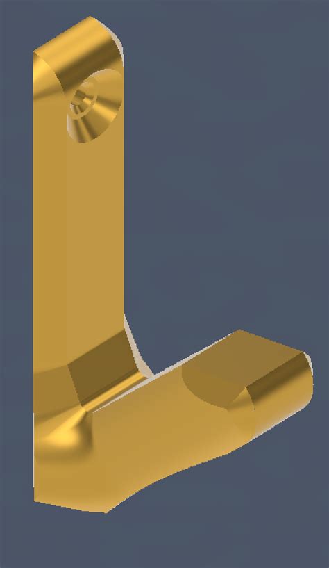 Simple Wall Hook By Booleans And Things Download Free Stl Model