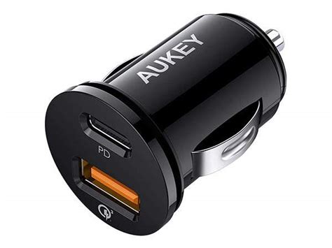 Aukey Usb C Car Charger With W Power Delivery Gadgetsin