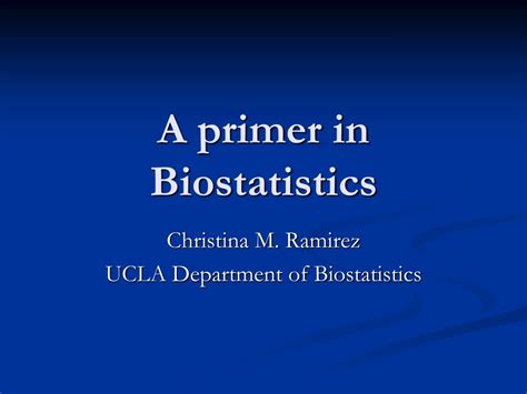 PPT A Primer In Biostatistics PowerPoint Presentation Free Download ID