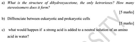 Solved Whatis The Structure Of Dihydroxyacetone The Only Ketrorioses