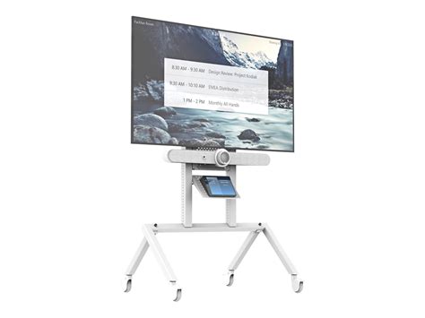 Heckler Av Cart For Lcd Display Video Conferencing System White H730 Wt Monitor