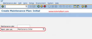 SAP PM Create Single Cycle Maintenance Plan In SAP