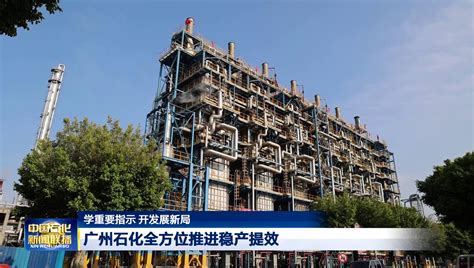 广州石化能效水效领跑广东石化企业中国石化网络视频