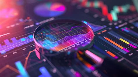 Data Analysis For Search Engine Optimization Magnifier Charts Graphs