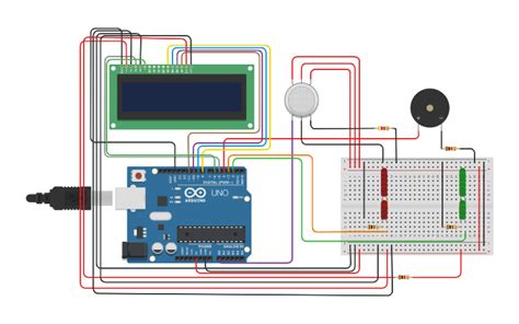 Circuit Design Smoke Detection System Using Arduino And Lcd With Alert