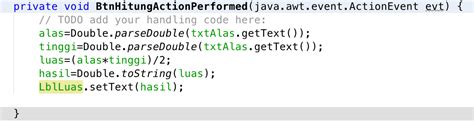 membuat aplikasi luas segitiga dengan java netbeans ~ ngoding java