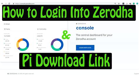 How To Login Zerodha 1st Time Activate Zerodha Kite And How To Download Pi Zerodha Software