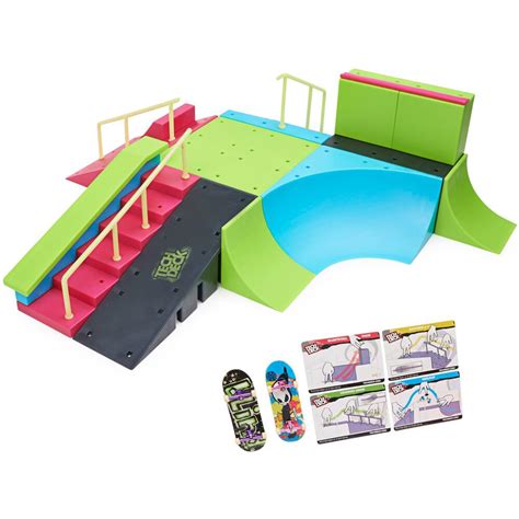 Tech Deck Neon Mega Park X Connect Set Glow In The Dark