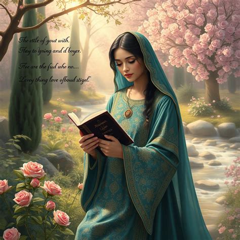 Embrace Serenity Persian Mother In A Mystical Setting