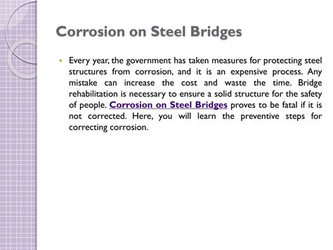 Ppt The Most Effective Method To Prevent Corrosion In Steel Bridges