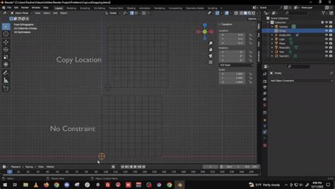 Vertex Snapping Breaks With Copy Location Constraint Modeling