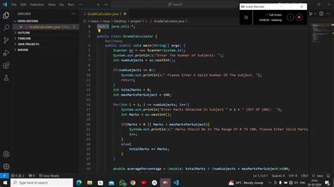 Video Ayush Vishwakarma On Linkedin Codsoft Javaprogramming Internship Gradecalculator