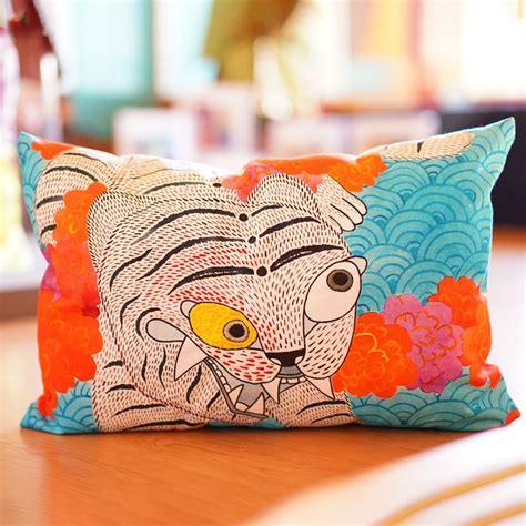 작호도 자수 쿠션 Diy 키트 텀블벅 크리에이터를 위한 크라우드펀딩