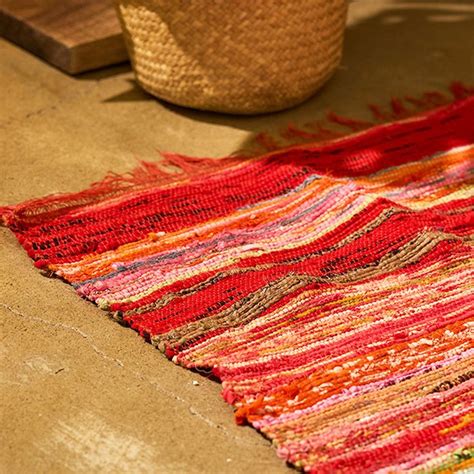 인도 에스닉 보헤미안 패턴 친디 면러그 핸드메이드 카페트 5종 104cm X 170cm 감도 깊은 취향 셀렉트샵 29cm