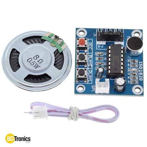 Isd1820 Voice Recorder Module With Microphone Loudspeaker