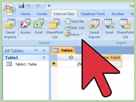 extract spreadsheet from pdf throughout import excel into access step
