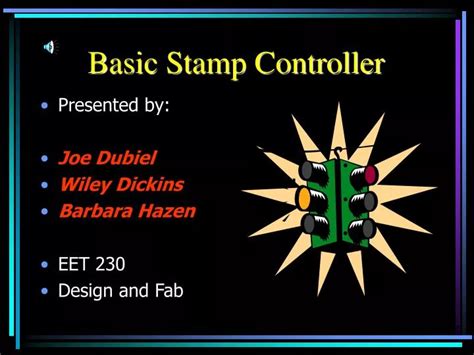 PPT Basic Stamp Controller PowerPoint Presentation Free Download ID 1829589