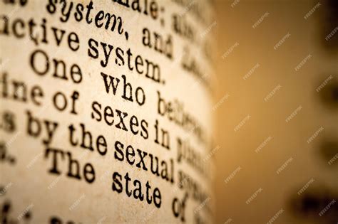 Premium Photo Crop Of Sex Definition With A Small Depth Of Field