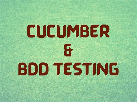 Cucumber And Bdd Testing Tutorial Kaliyona