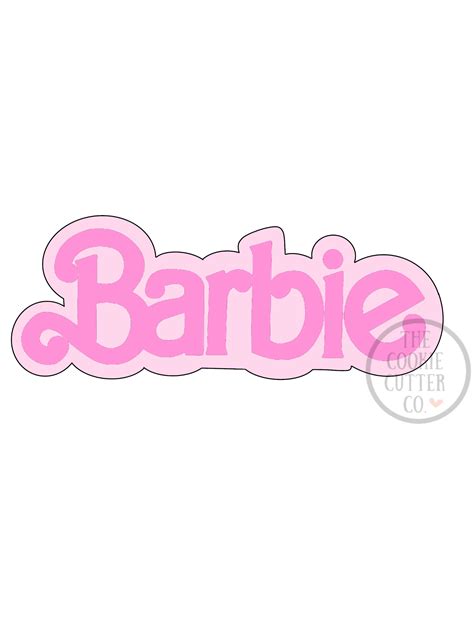 Barbie Script Cookie Cutter The Cookie Cutter Co