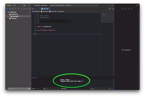 Swift Hello World 程序 码农参考