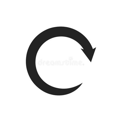 Icon Depicting A Circular Arrow Which Symbolizes Actions For Refreshing Or Reloading Content
