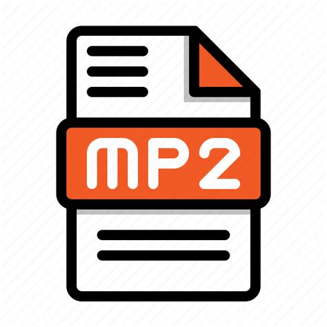 mp2 audio file types extension music icon download on iconfinder