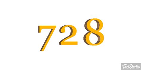 728 Number Animated  Logo Designs