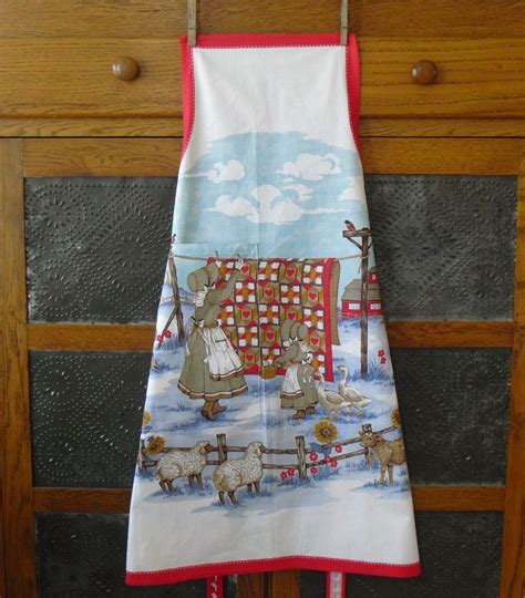 Vintage Country Full Coverage Farmhouse Bib Apron With Country Etsy