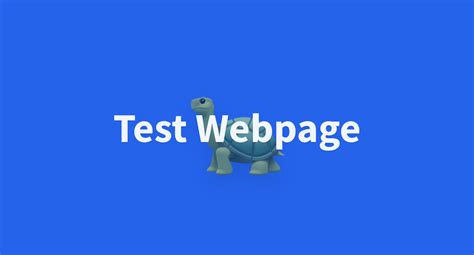 Test Webpage A Hugging Face Space By Thorbenf