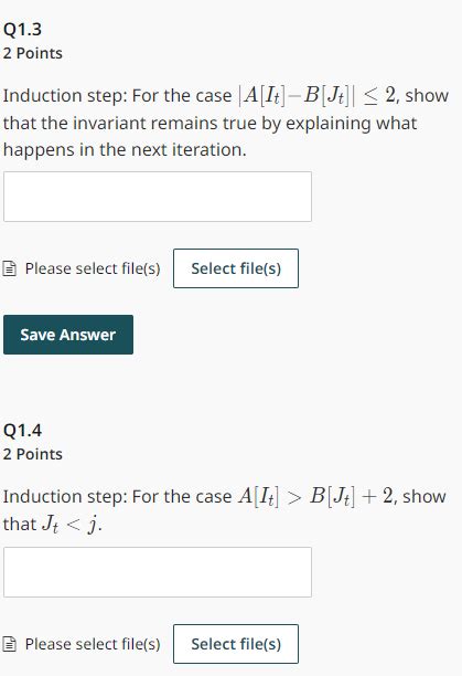 Solved Q1 Loop Invariants And Iterative Algorithm Mt 1