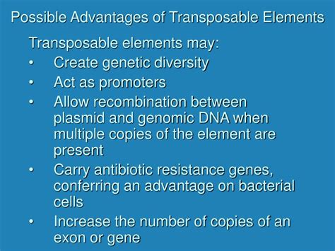 PPT Transposable Elements PowerPoint Presentation ID